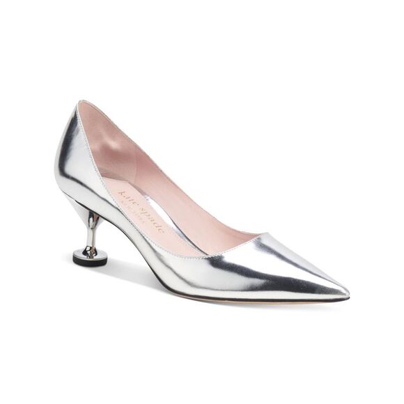kate spade | Shoes | Nwt Kate Spade New York Womens Silver Garnish Slip ...
